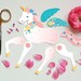 Articulated Paper Unicorn / Paper Puppet / Party Favor / Paper Unicorn ...
