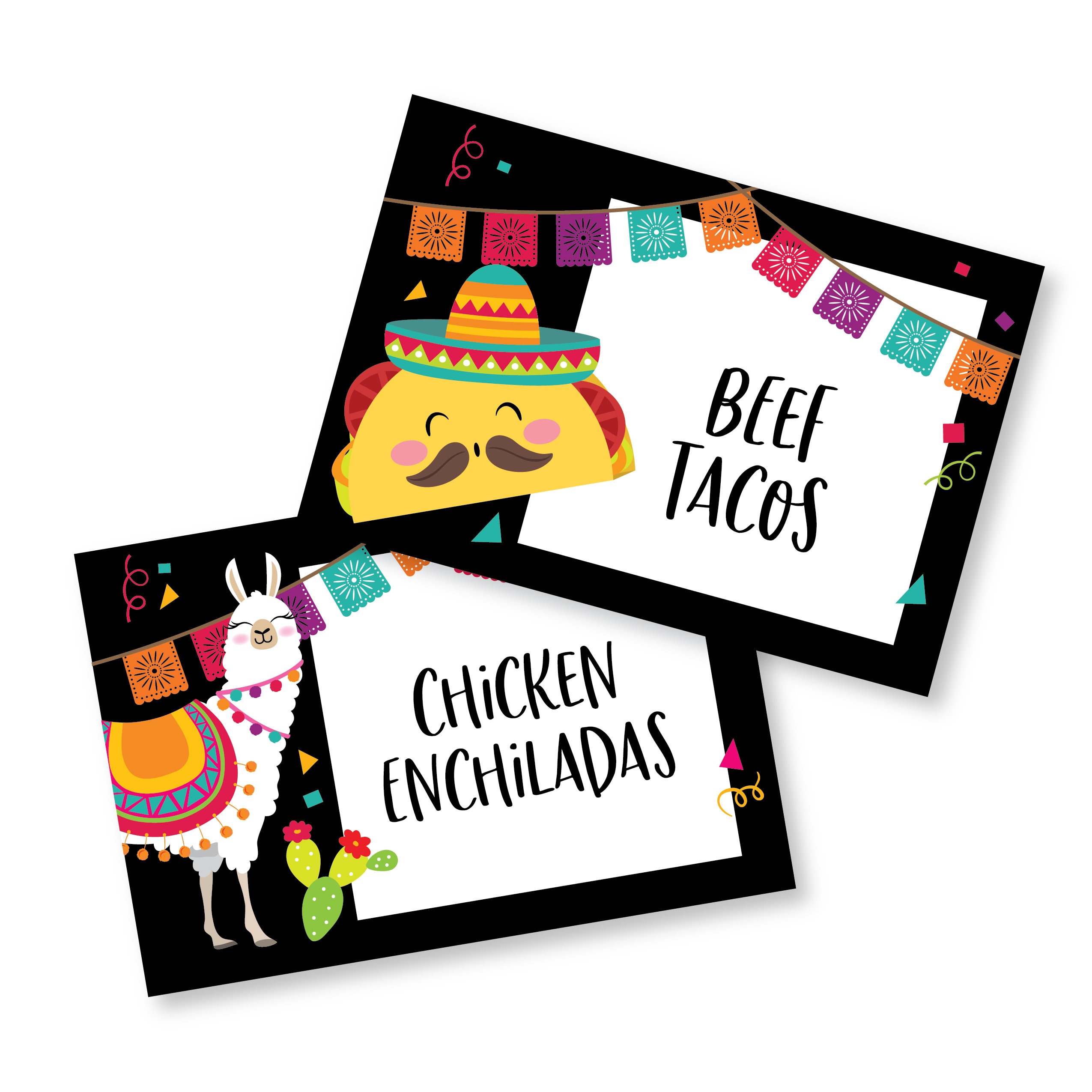 Printable Party Food Name Cards