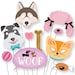 Dog Photo Booth Props Dog Puppy Birthday Props Instant - Etsy