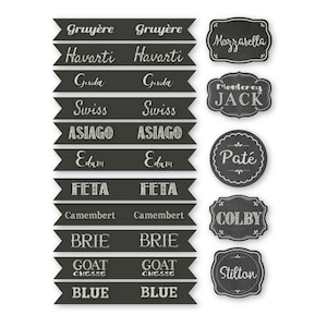 Cheese Party Name Tags Flags DIY Cheese Tags Printable | Etsy Canada