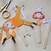 Articulated Paper Fox Doll, DIY Woodland Craft (digital Download) - Etsy