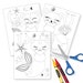 3 Articulated Paper Caticorn Dolls, Instant DIY Download Caticorn Cat ...