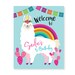 Llamacorn Rainbow Welcome Sign Customized Printable DIY - Etsy
