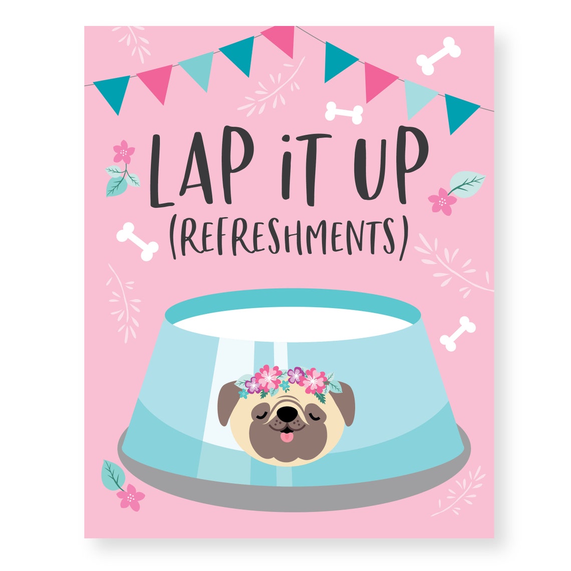 Dog Party Signs, Puppy, Dog Birthday Printable Signs, Buffet Table ...