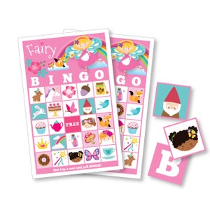 Fairy BINGO Game - Girl's Printable Bingo Game - Bingo Game for Girls ...