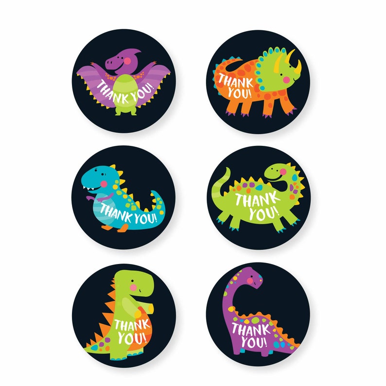 Dinosaur Party Favor Tags Dino Birthday Printable Tag Boys - Etsy