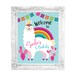 Llamacorn Rainbow Welcome Sign Customized Printable DIY - Etsy