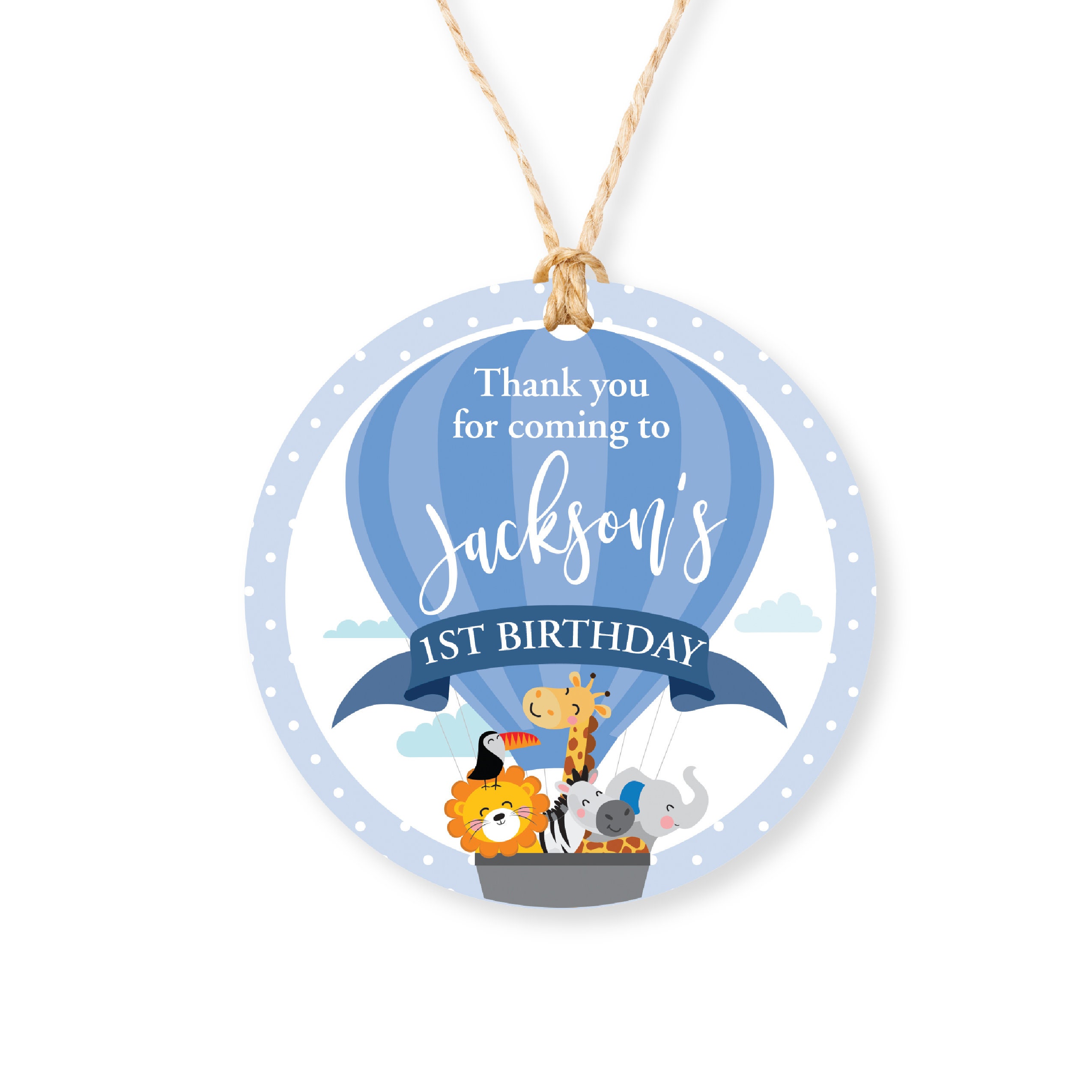 Craft Supplies & Tools Cute Hot Air Balloon Gift Tags Scrapbooking ...