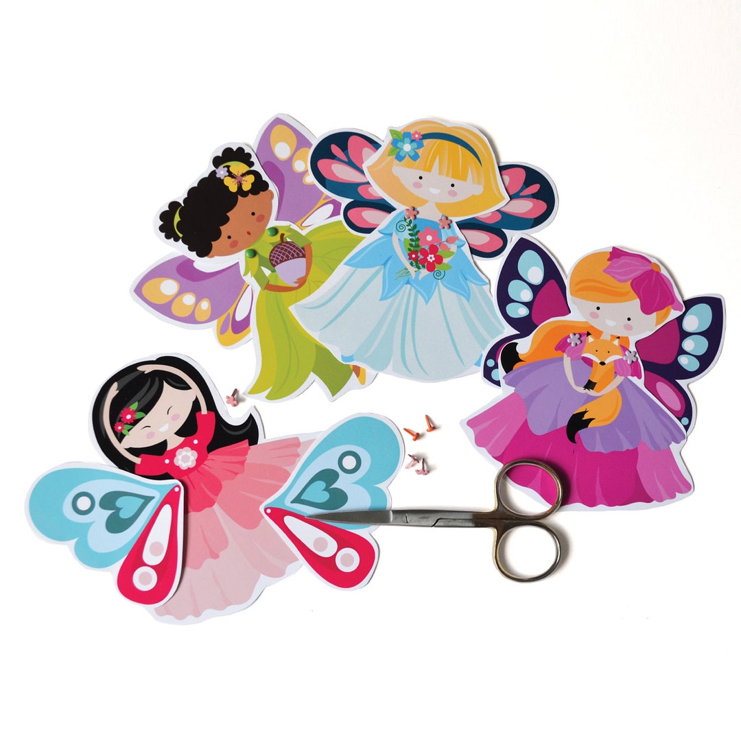 Fairy Articulated Paper Dolls / 6 Articulated Paper Dolls / Instant ...