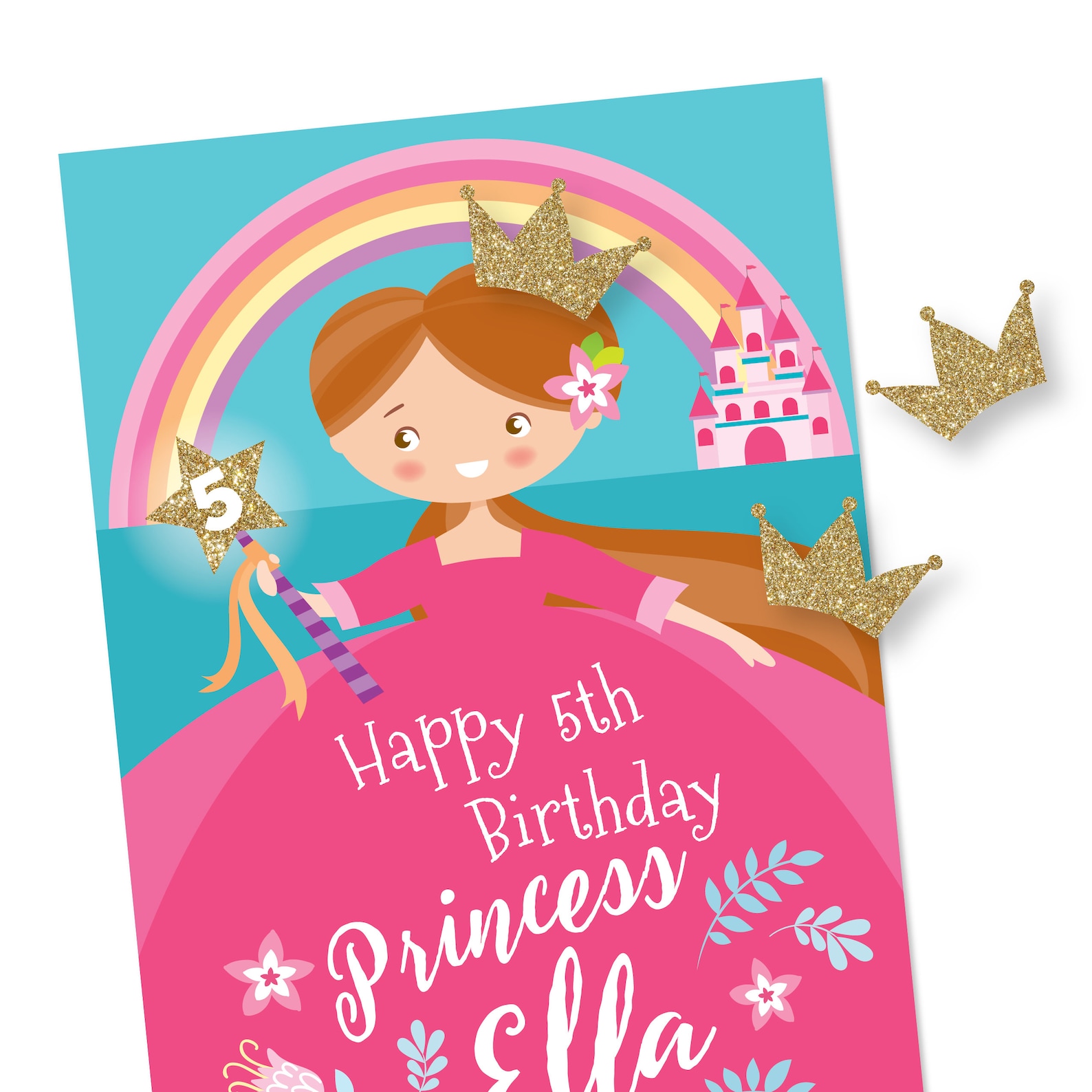 Pin the Crown on the Princess, Party Game, DIY Party Game for Girls ...