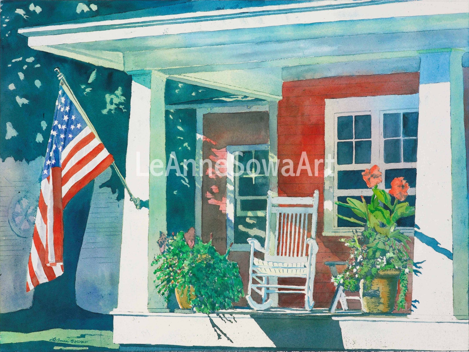 Cottage Paintings, Cottage Prints, Porch Paintings, Porch Prints, "the ...