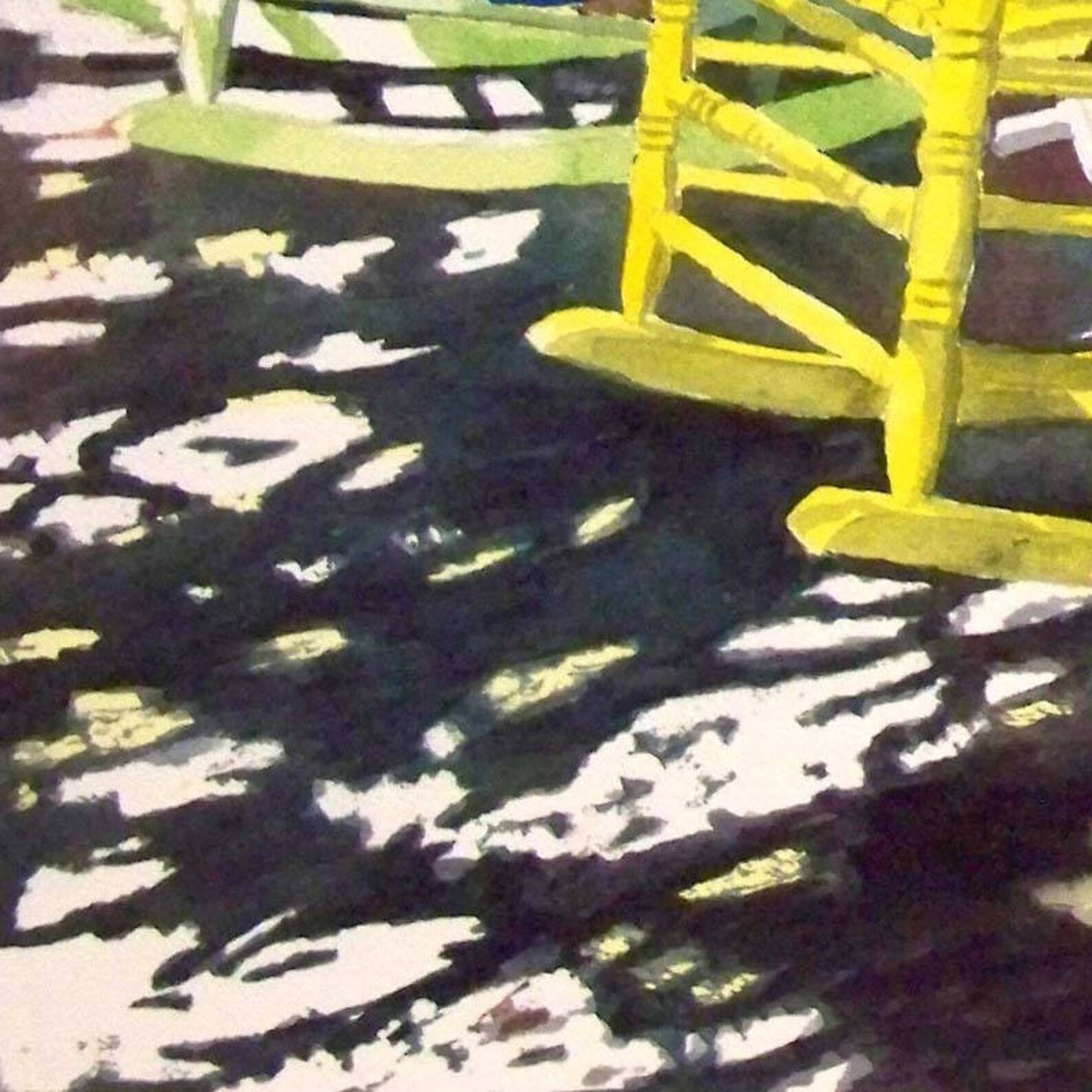 Watercolor, Chairs, Rocking Chair Prints, Rainbow Prints, Rainbow Color ...