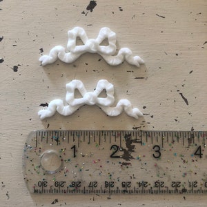 Shabby Chic Resin Furniture Applique! Tiny Bow Set of 2! - Etsy