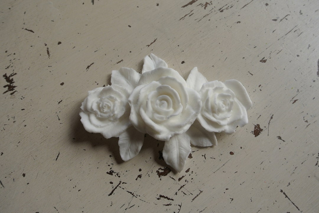 Shabby Chic Resin Furniture Applique! Medium Rose! - Etsy