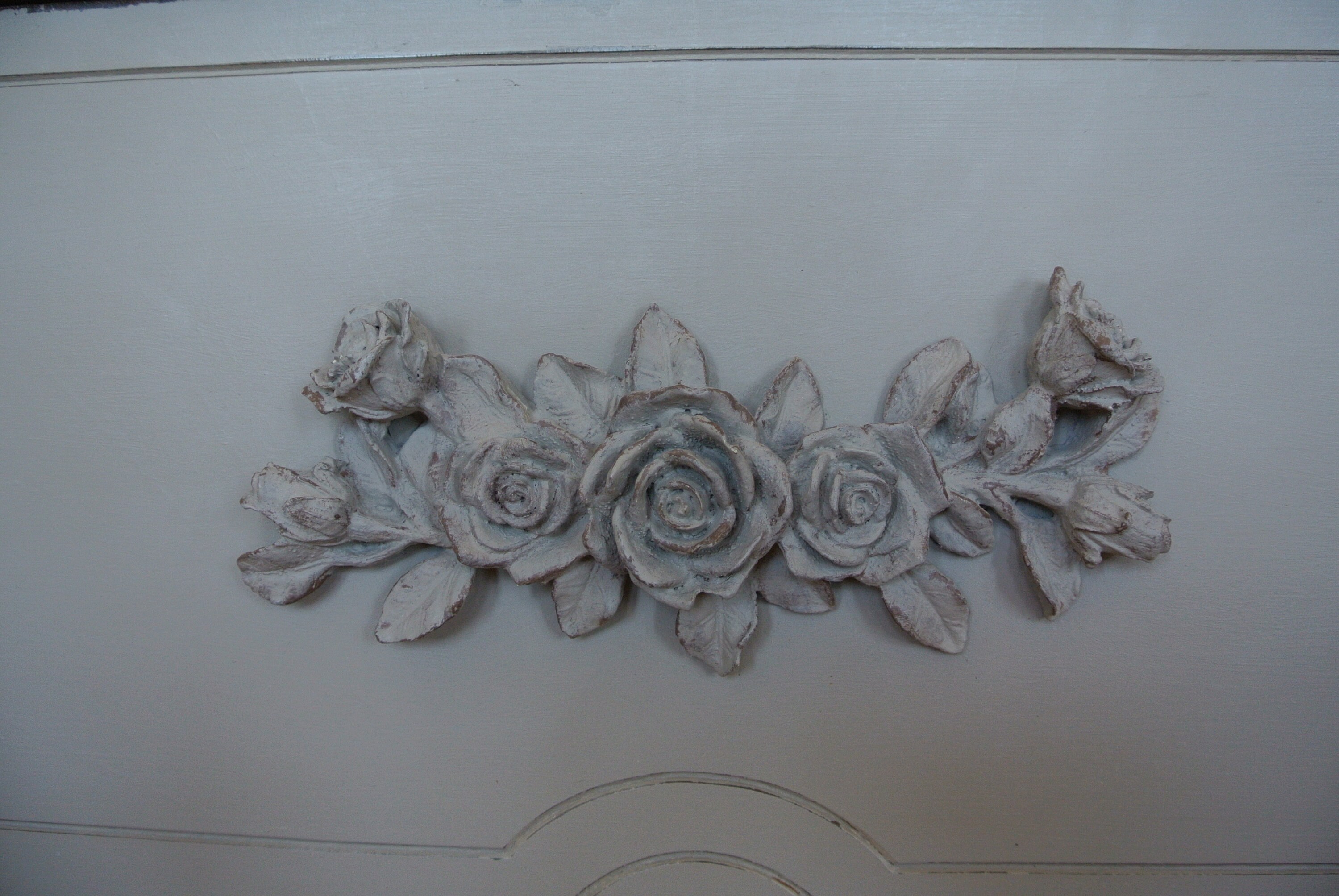 Shabby Chic Resin Furniture Applique! Large Rose! - Etsy