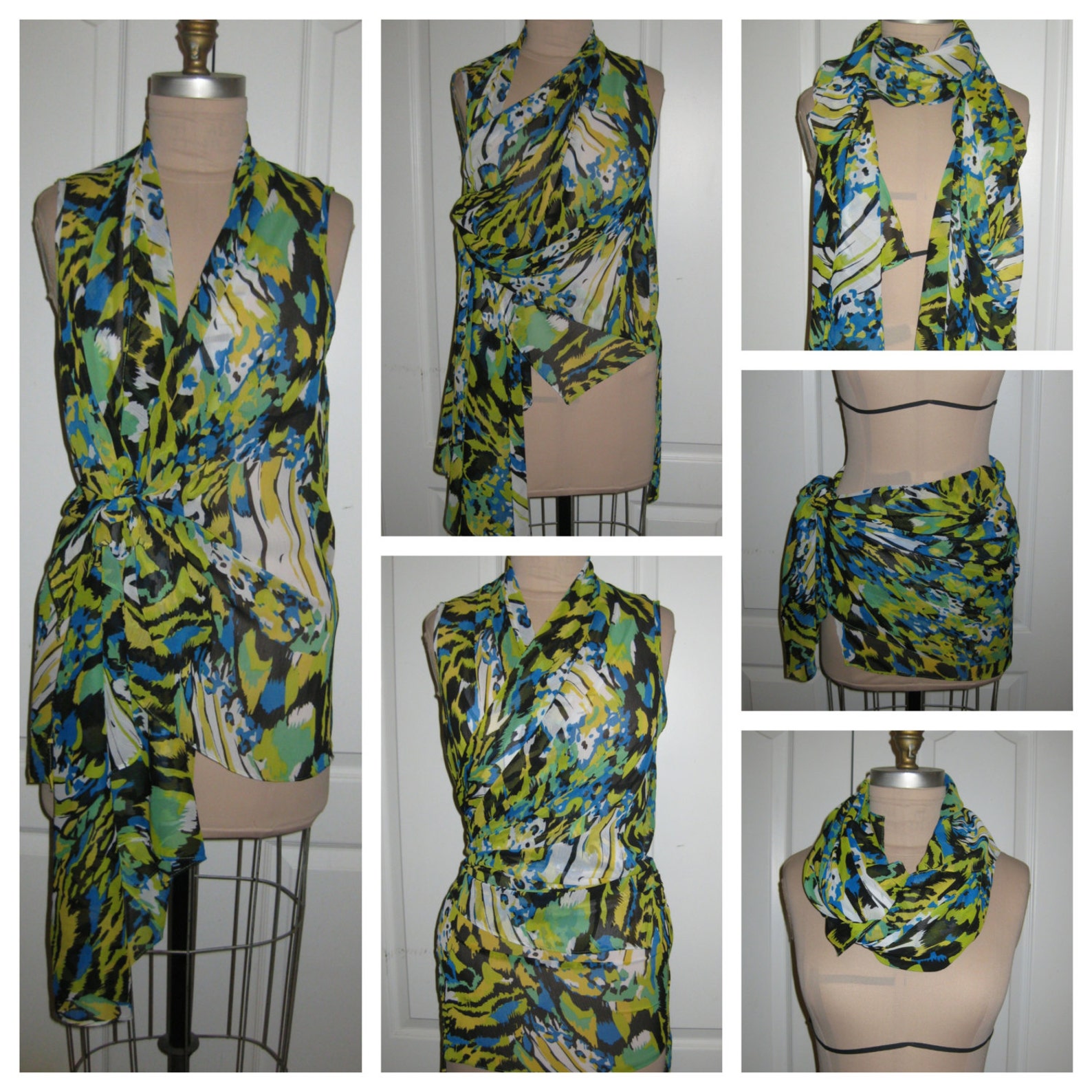 Multi-functional Wrap That Can Be Worn 20 Different Ways, From Summer ...