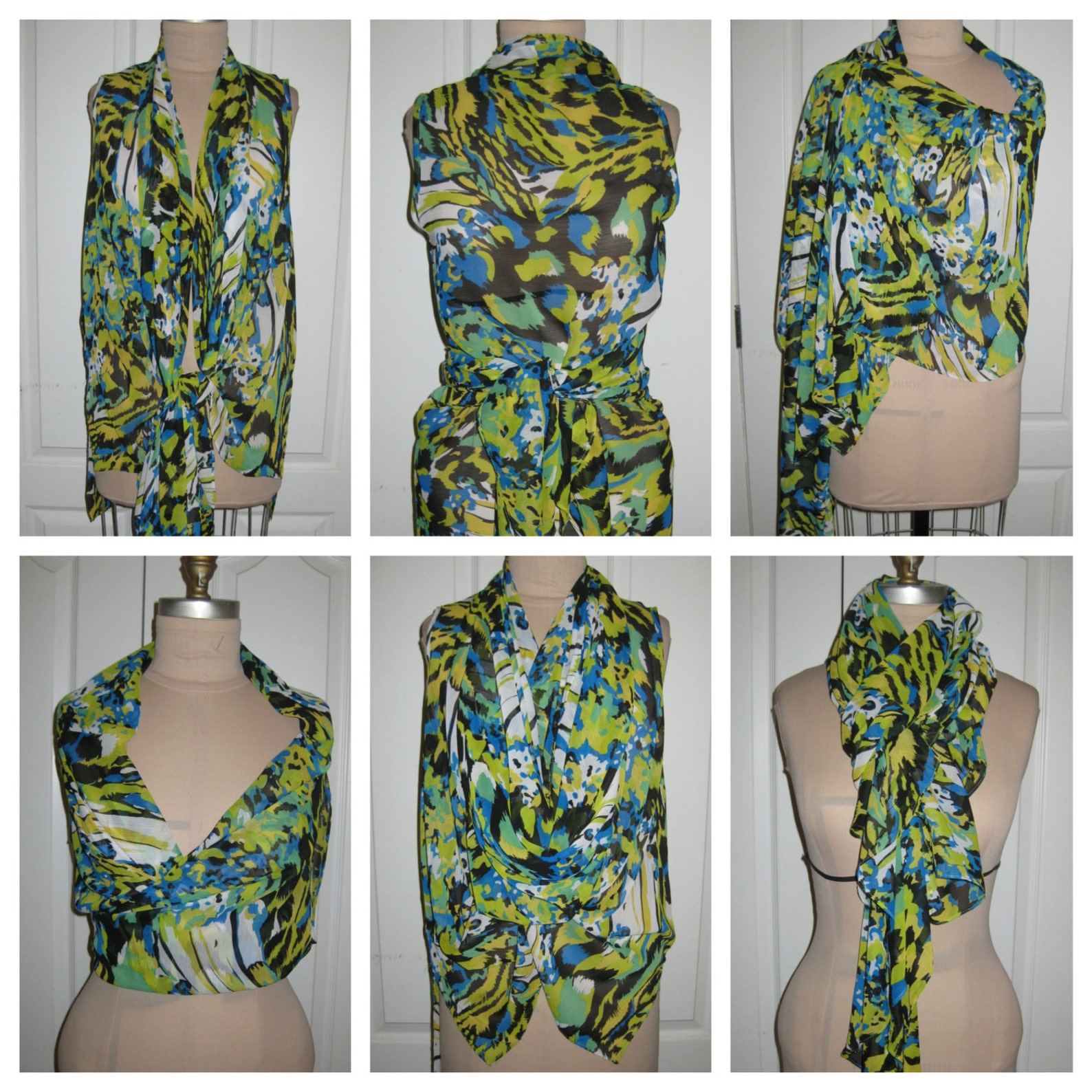 Multi-functional Wrap That Can Be Worn 20 Different Ways, From Summer ...
