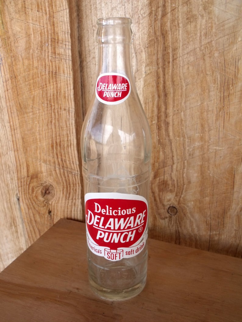 Vintage 10 fl oz Delaware Punch Bottle. Delicious Delaware | Etsy