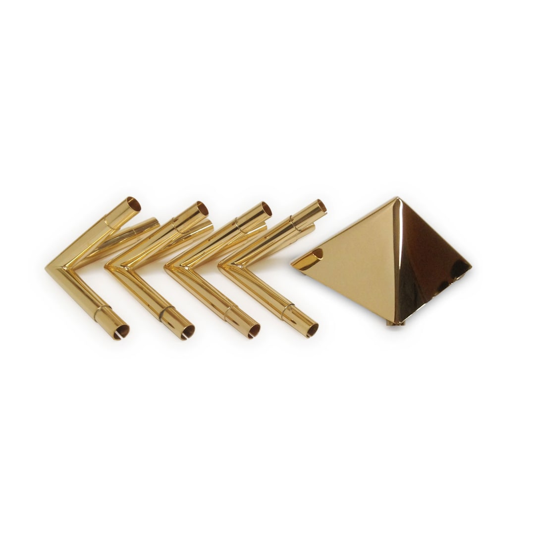 24k Gold Plated Copper Meditation Pyramid Connectors Create Your Own 51 ...
