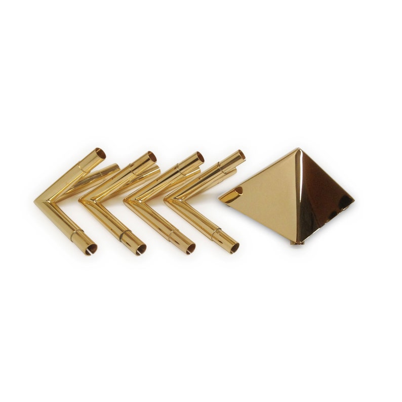 24k Gold Plated Copper Meditation Pyramid Connectors Create Your Own 51 ...