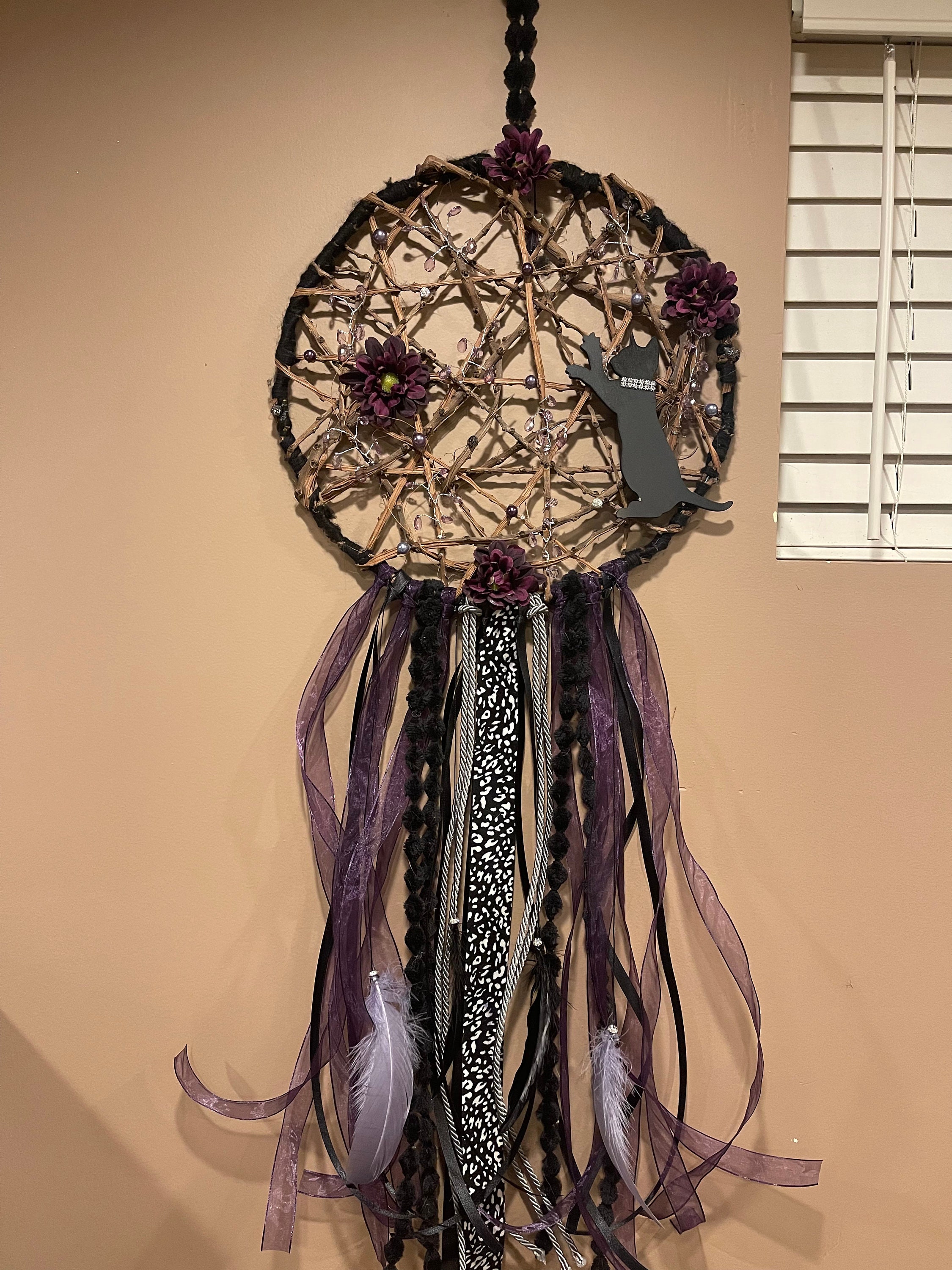 Cat Dream Catcher - Etsy