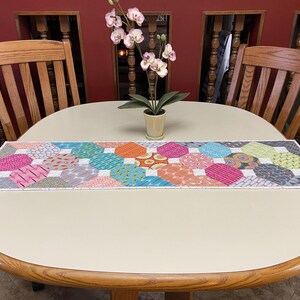 Quilted Handmade Table Runner, Sofa Table Runner, Spring Table Runner ...