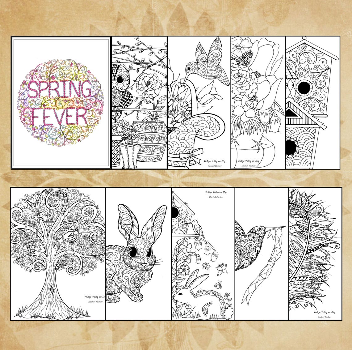 DIGITAL DOWNLOAD 45-page Printable Coloring Book changing of the ...