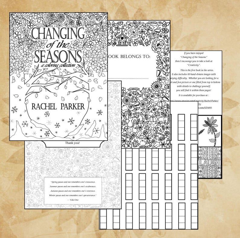 DIGITAL DOWNLOAD** 45-page Printable Coloring Book "changing of the ...