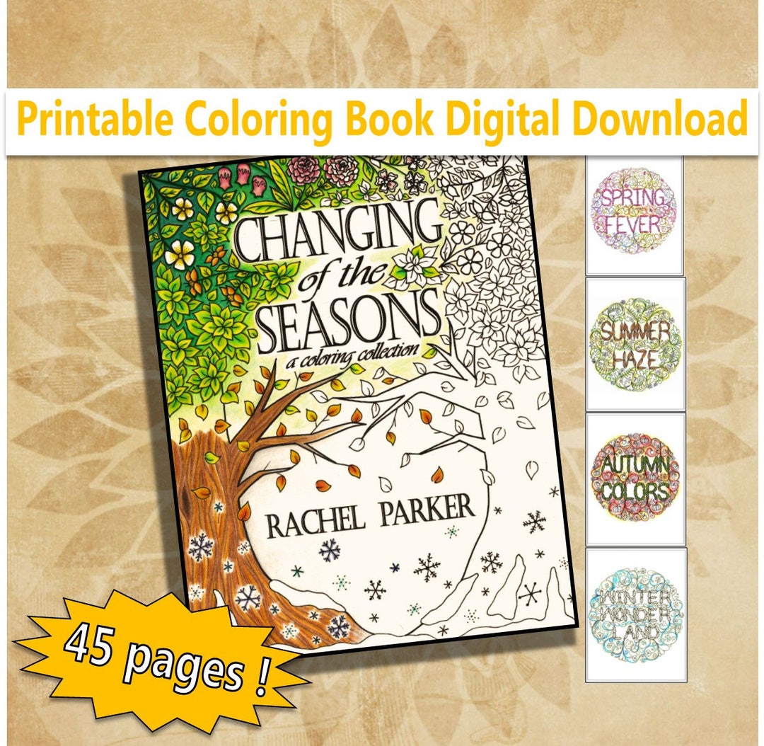 DIGITAL DOWNLOAD** 45-page Printable Coloring Book "changing of the ...