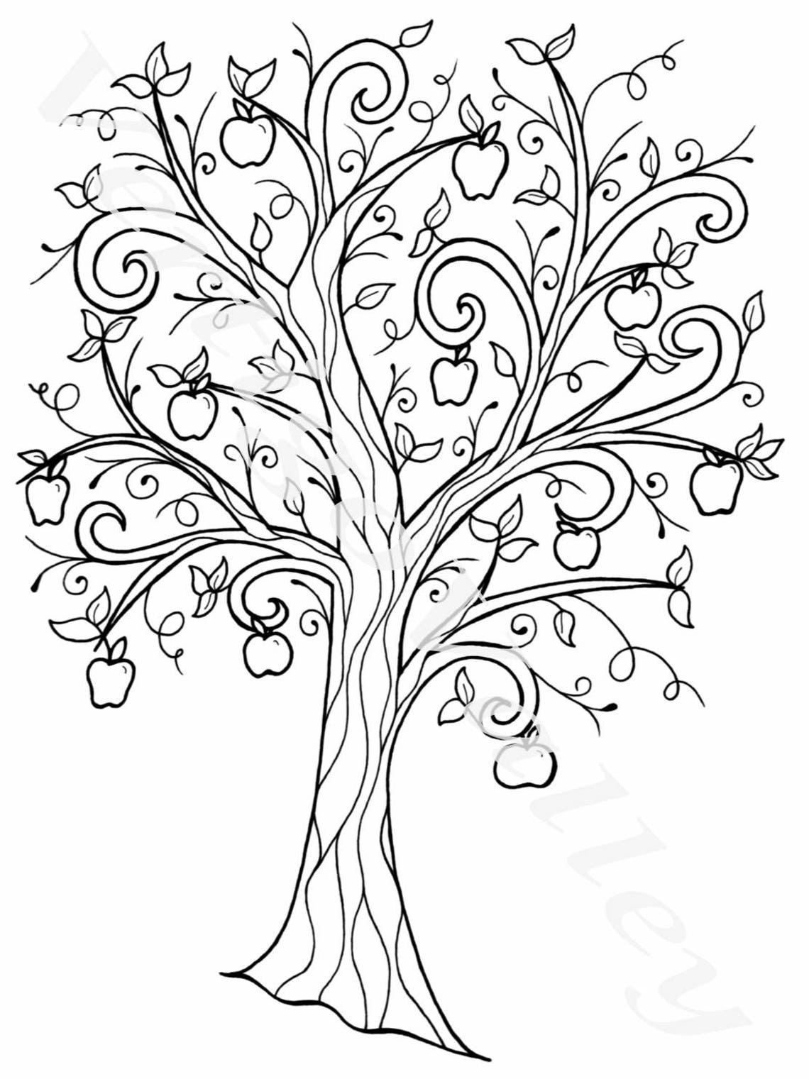 DIGITAL DOWNLOAD** Seasonal Coloring Pages #1 Tree Set ** - Etsy