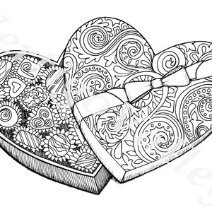 DIGITAL DOWNLOAD** Valentines Day Coloring Pages #1 Gifts Set ** - Etsy