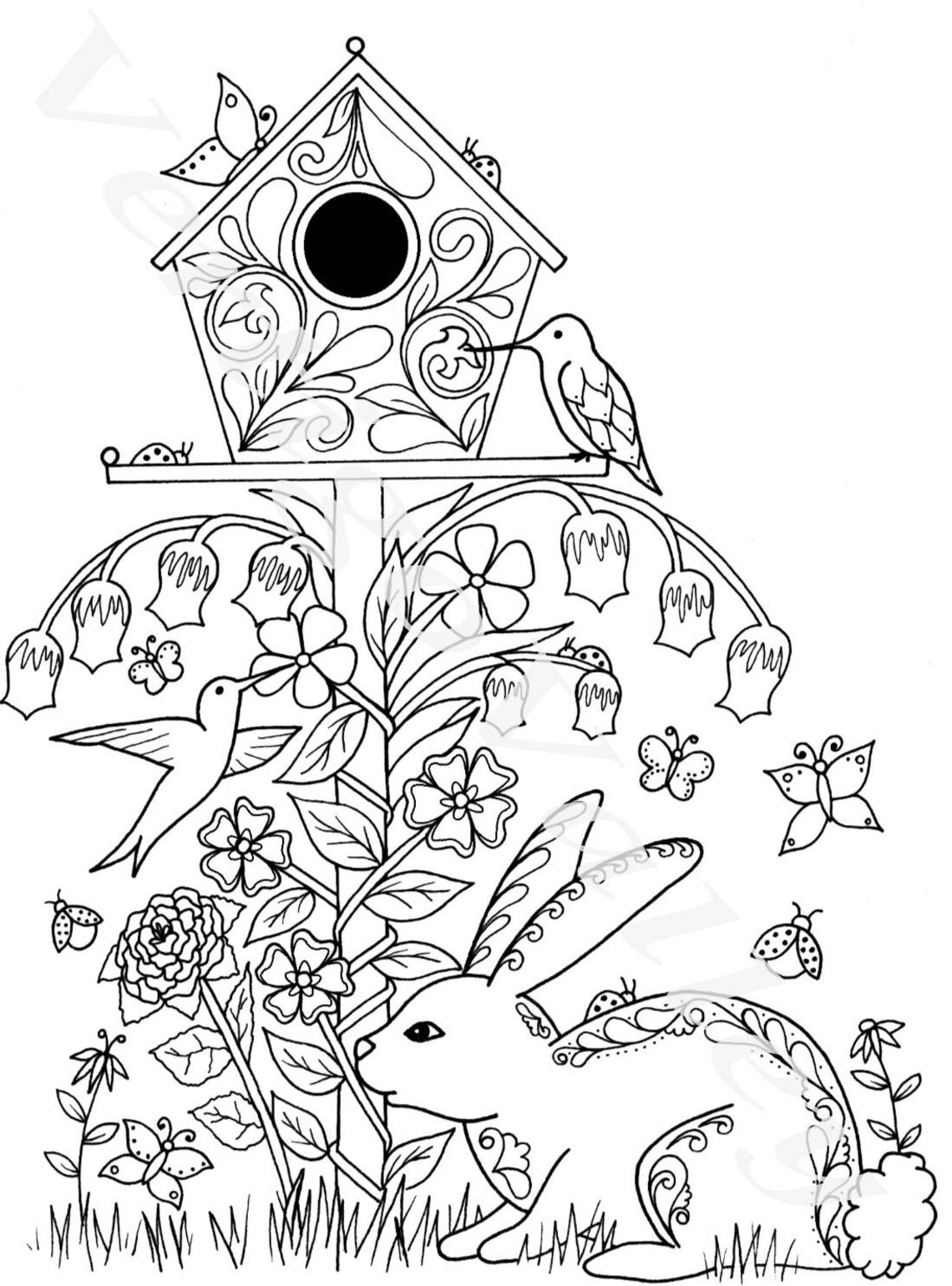 DIGITAL DOWNLOAD** Seasonal Coloring Pages #5 Flowers Set ** - Etsy
