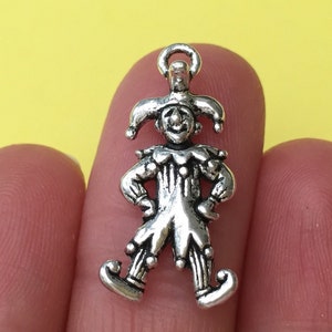 4 Clown Charms Antique Silver Tone SC1312 - Etsy UK