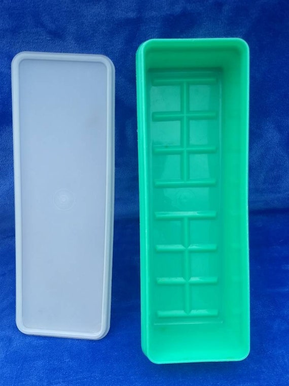 Jadite Green Tupperware Easy Crisp Vegetable and Celery Keepers Kitchen ...
