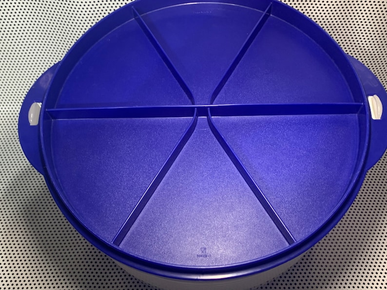 Tupperware Sheer & Blue Cake Carrier - Etsy