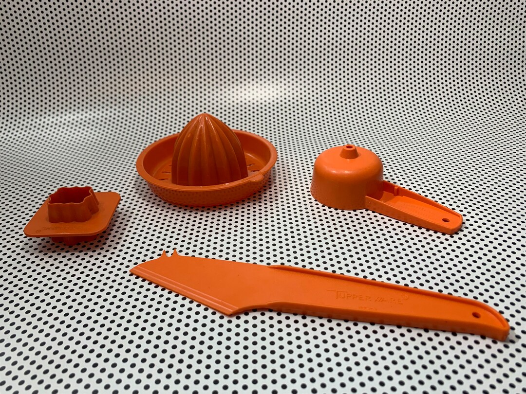 Orange Tupperware Gadget Set Juicer Knife - Etsy