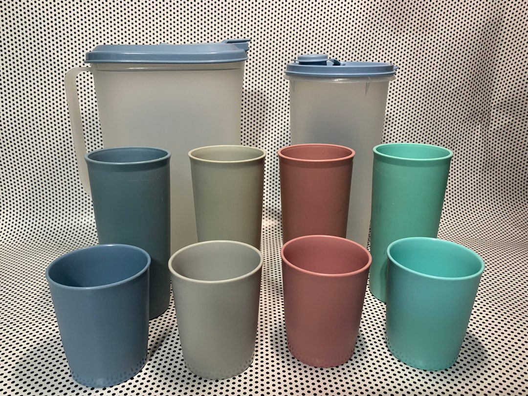 Huge Tupperware Pitcher & Tumbler Set - Etsy