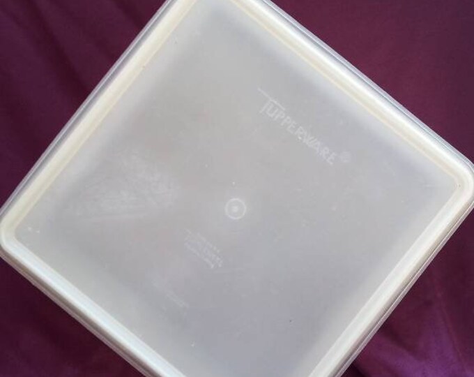 Vintage Tupperware Snack-stor Square Container - Etsy