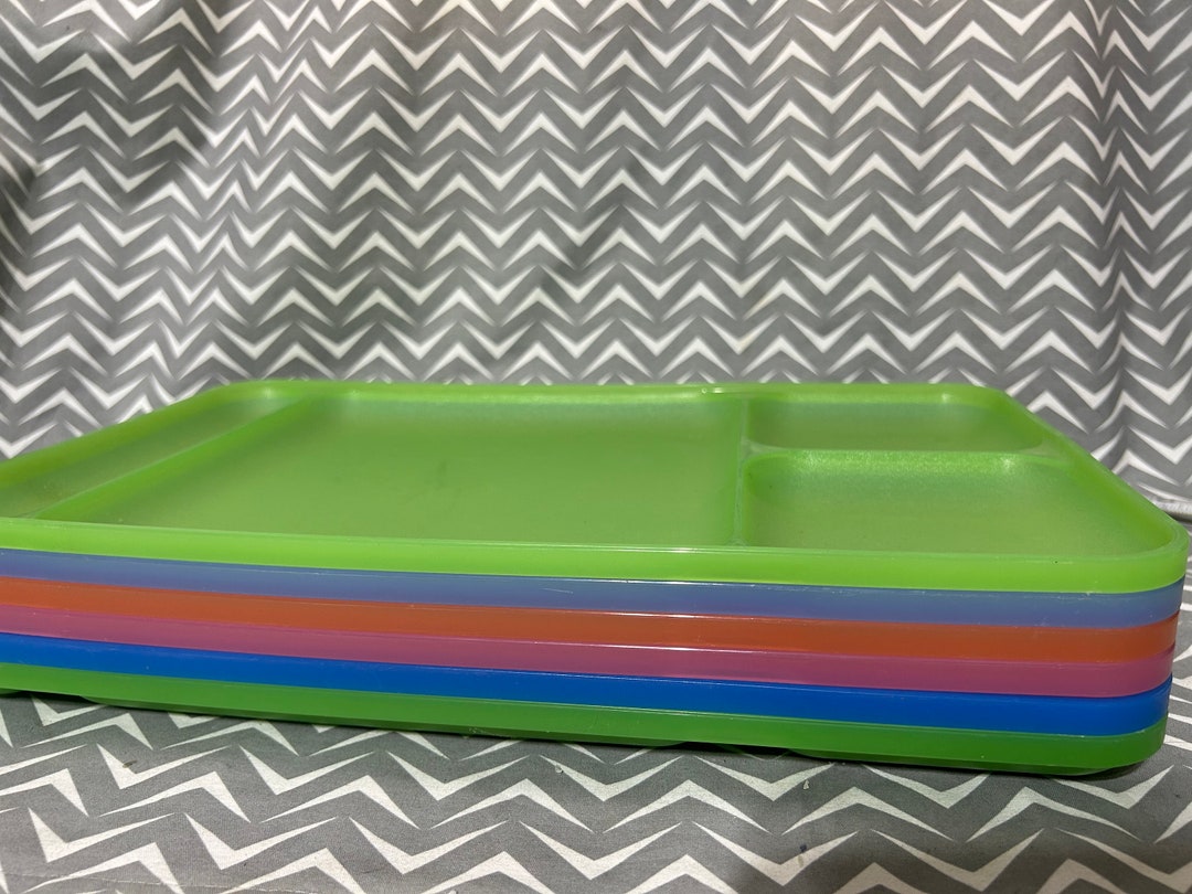 Tupperware Colorful Lunch Trays Childcare (6) - Etsy
