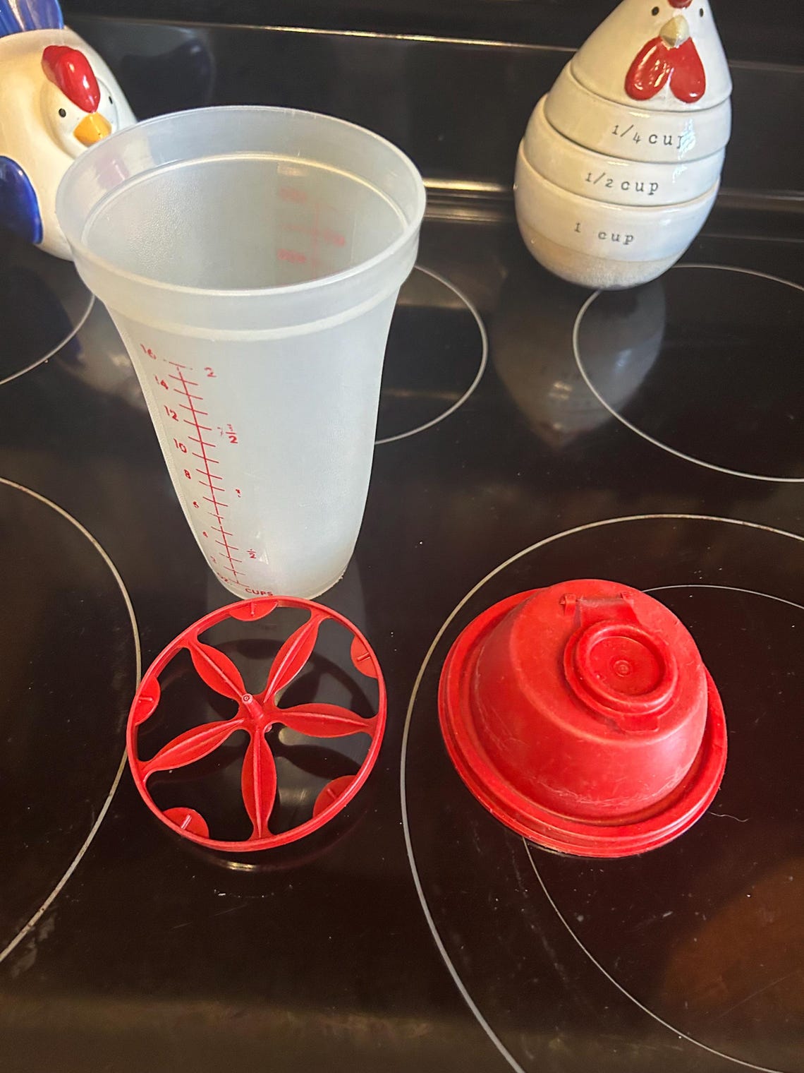 Tupperware Red Quick Shake Shaker Mixing Cup - Etsy