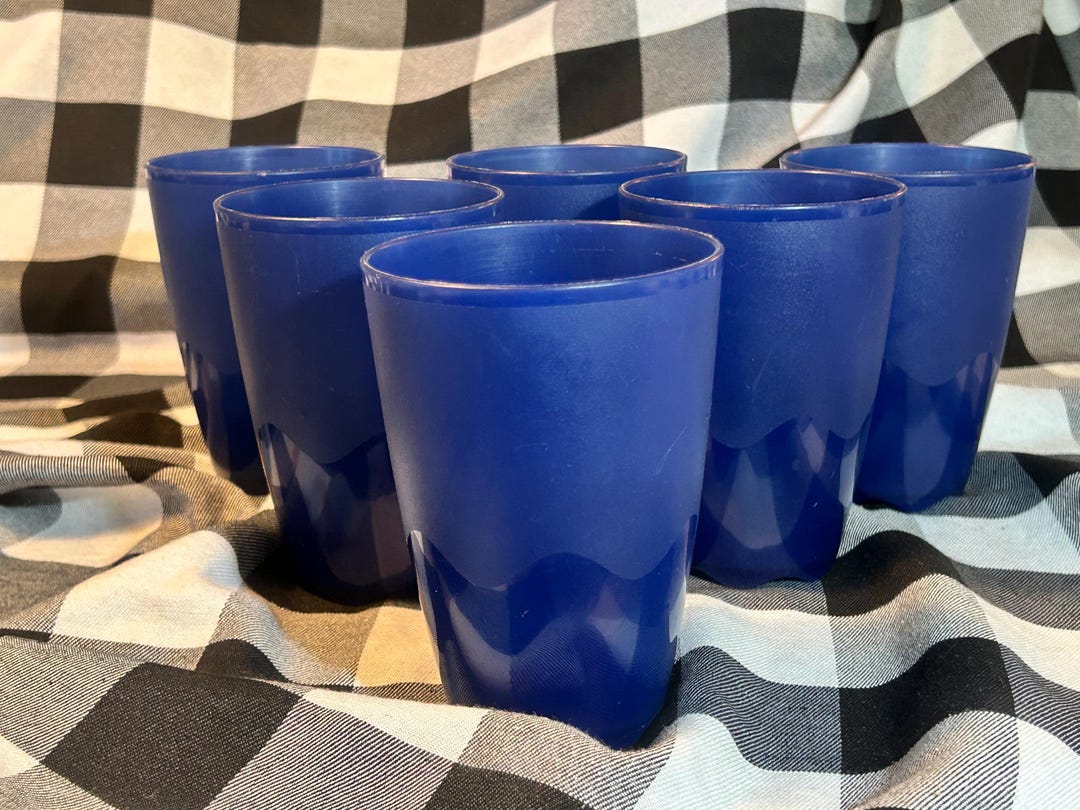 Tupperware Dark Blue Tumblers Cups Glasses - Etsy