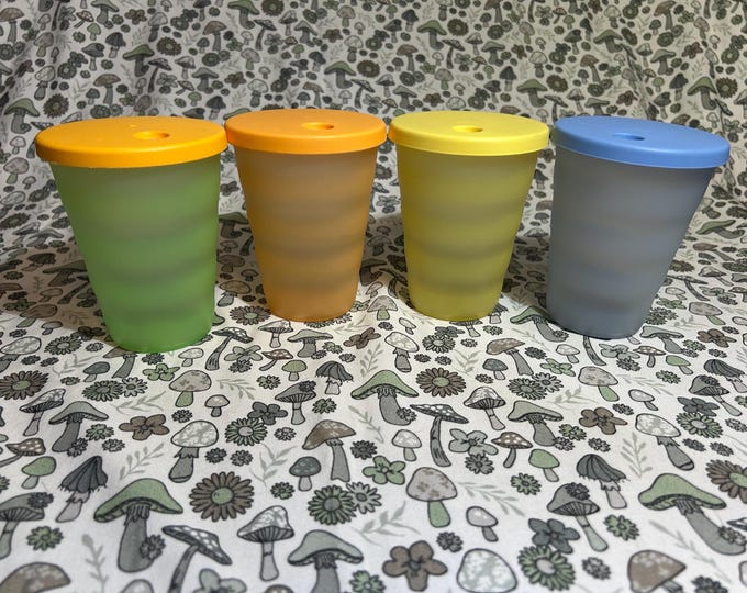 Tupperware Impressions 11 Oz Tumblers W/lids - Etsy