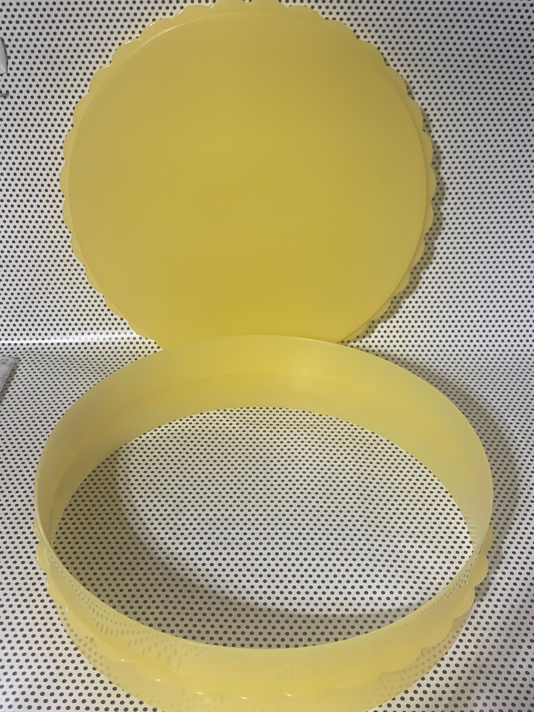 Tupperware Yellow Pie Stacker Cake Stand - Etsy