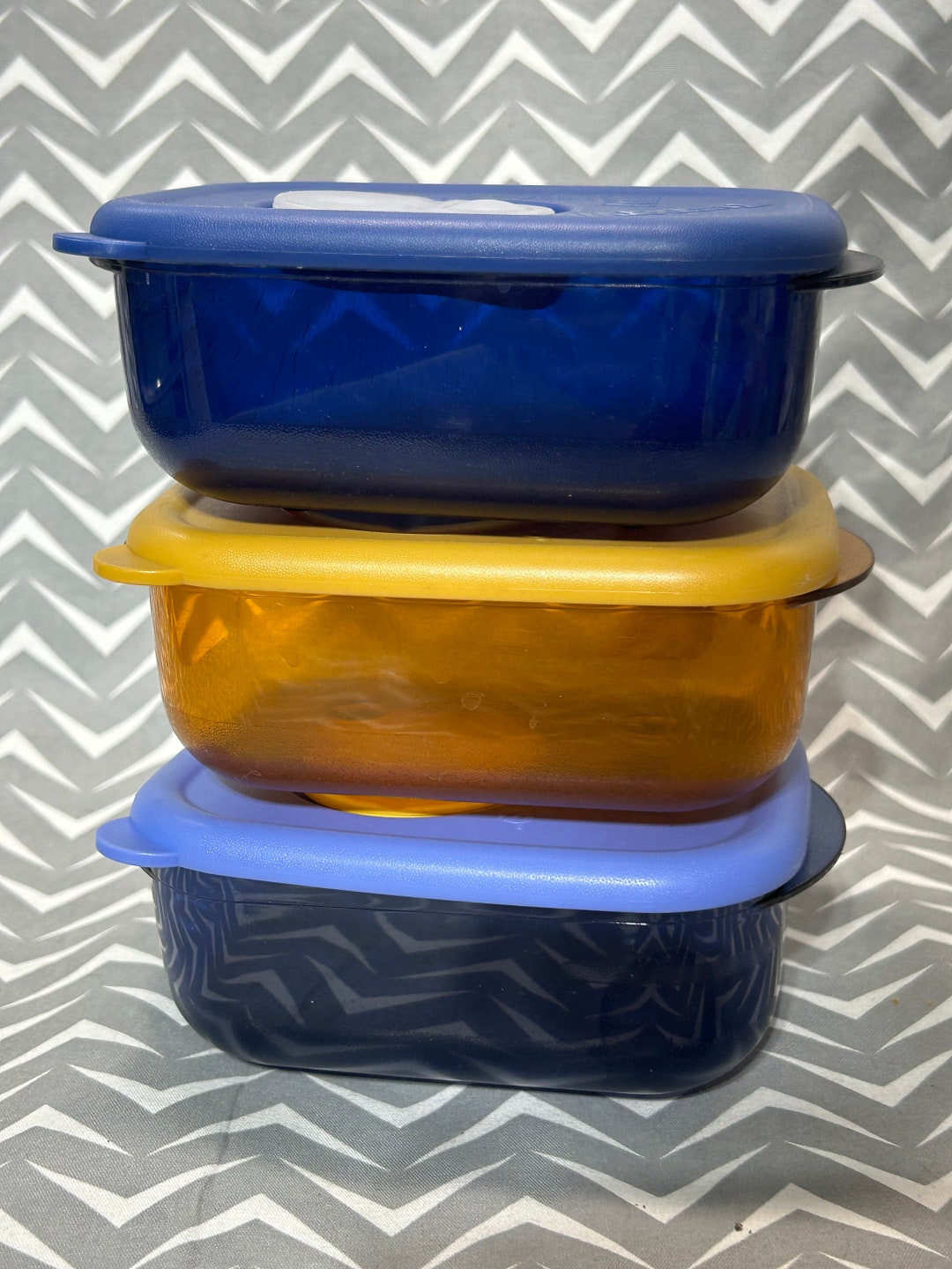 Tupperware Acrylic Vent N Serve Containers (3) - Etsy