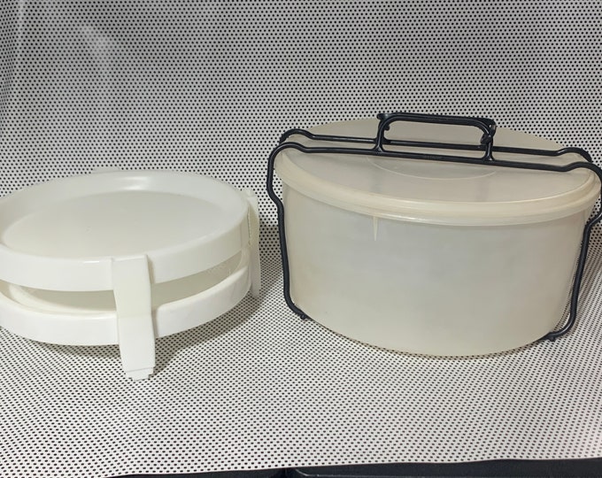 Tupperware Carry-all With Pie Rack & Handle - Etsy