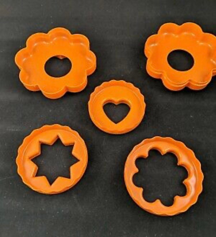 Vintage Orange Tupperware Cookie Cutter Set - Etsy