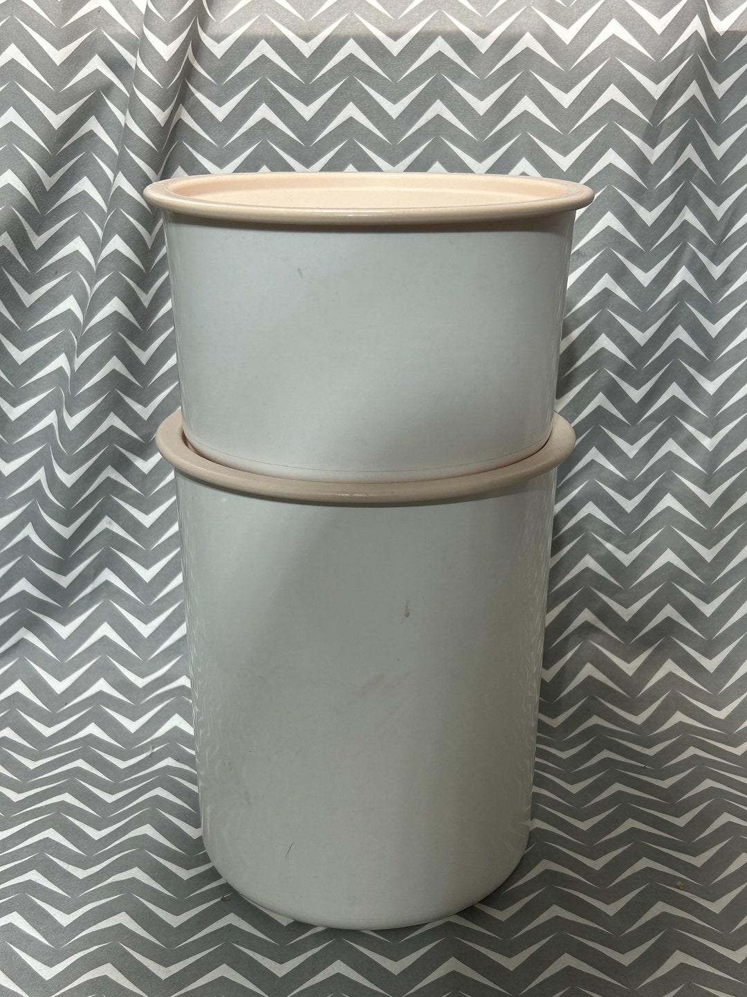 Tupperware Blush Pink Canister Set - Etsy