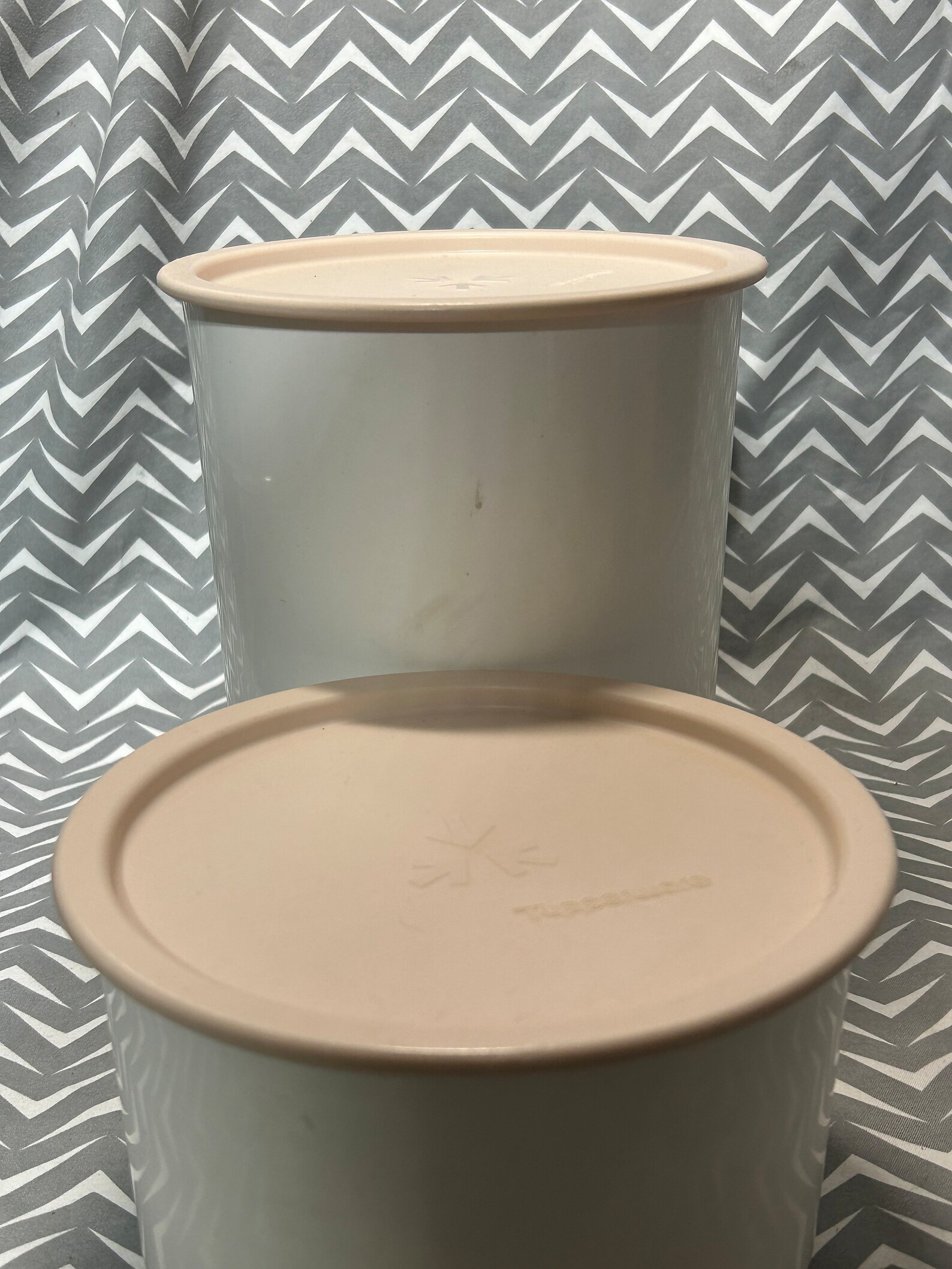 Tupperware Blush Pink Canister Set - Etsy