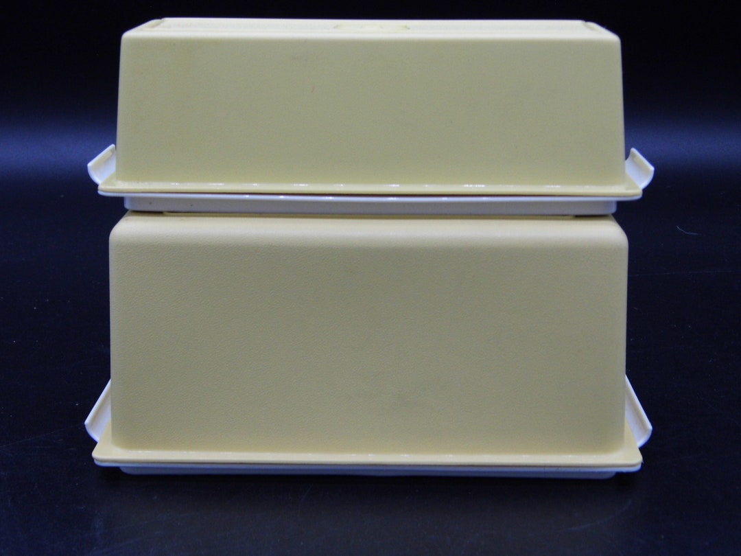 Tupperware Harvest Gold Butter Cheese Keeper Set - Etsy