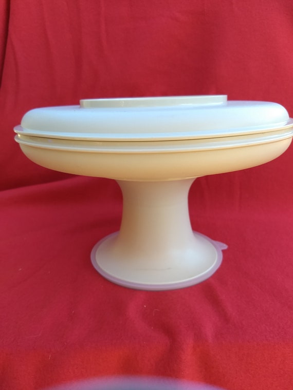 Tupperware Take It All Cake Plate Chip Dip Server | Etsy
